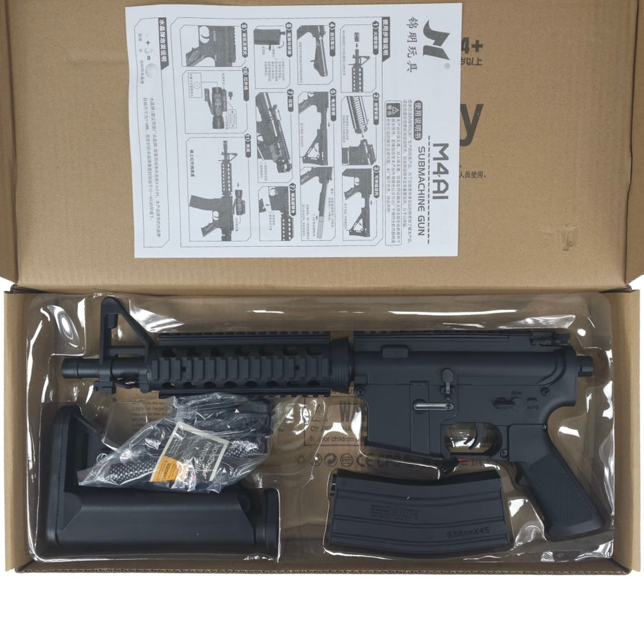 JM M4A1 Ver2.5 Gen8 AEG Gel Blaster Assault Rifle – Black – RPM Techshop